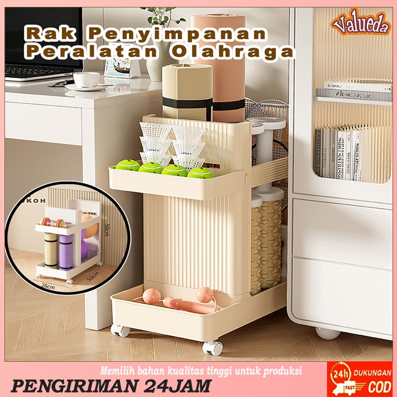 Jual VALUEDA Keranjang Penyimpanan Matras Yoga & Peralatan Fitness, Rak ...