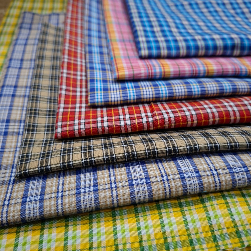 Jual Kain Kotak Kotak Meteran Yardyed Katun Bahan Kain Seragam Kotak ...