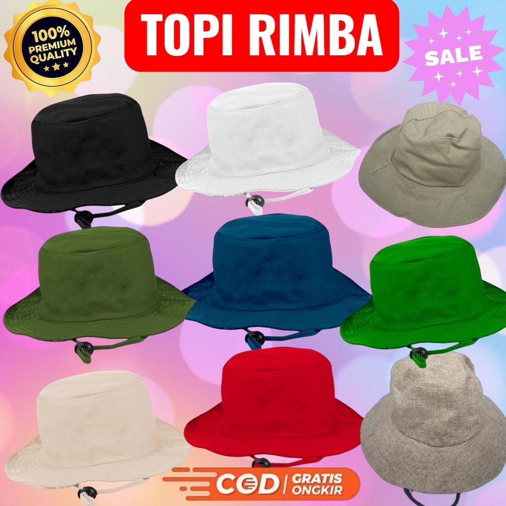 Jual TOPI RIMBA POLOS /TOPI GUNUNG ADVENTUR/TOPI MANCING/UNISEX ...
