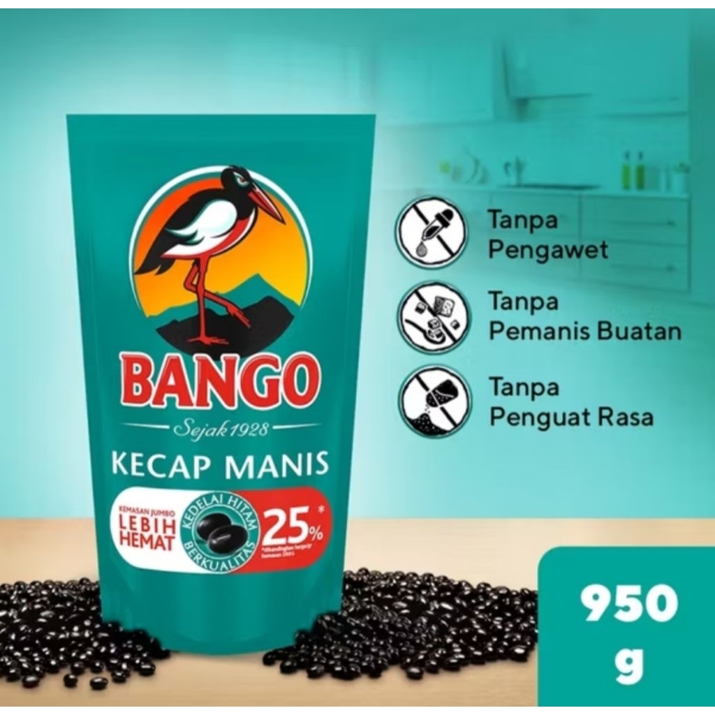 Jual Kecap Manis Bango Refill Pouch 950 gram | Shopee Indonesia