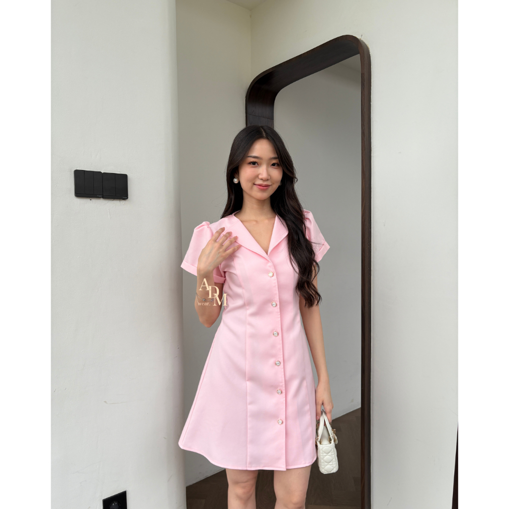 Jual ADM || Eve | Dress Premium Collection || Dress Kancing Depan ...