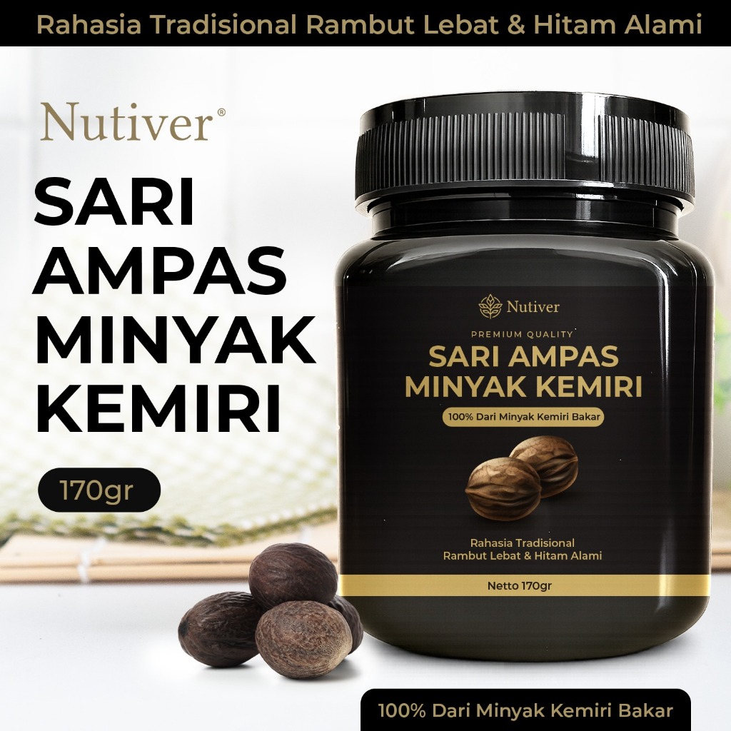 Jual Nutiver Ampas Minyak Kemiri Bakar Sari Kemiri 100% Alami Perawatan ...
