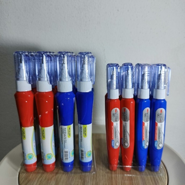 Jual 1 Kotak Isi 12 Pcs Tipe X Cair V-TRO / Tipe X Pen / Correction Pen ...
