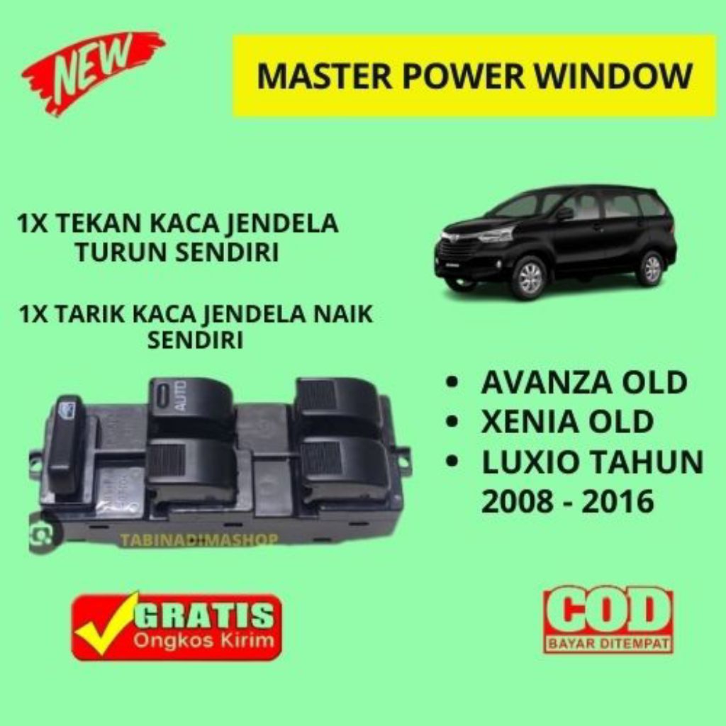 Jual Saklar Power Window Avanza Xenia Luxio Dibawah Tahun 2012 Master ...