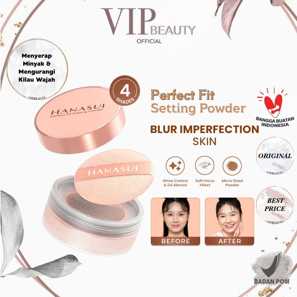 Jual HANASUI Perfect Fit Setting Powder | Shopee Indonesia