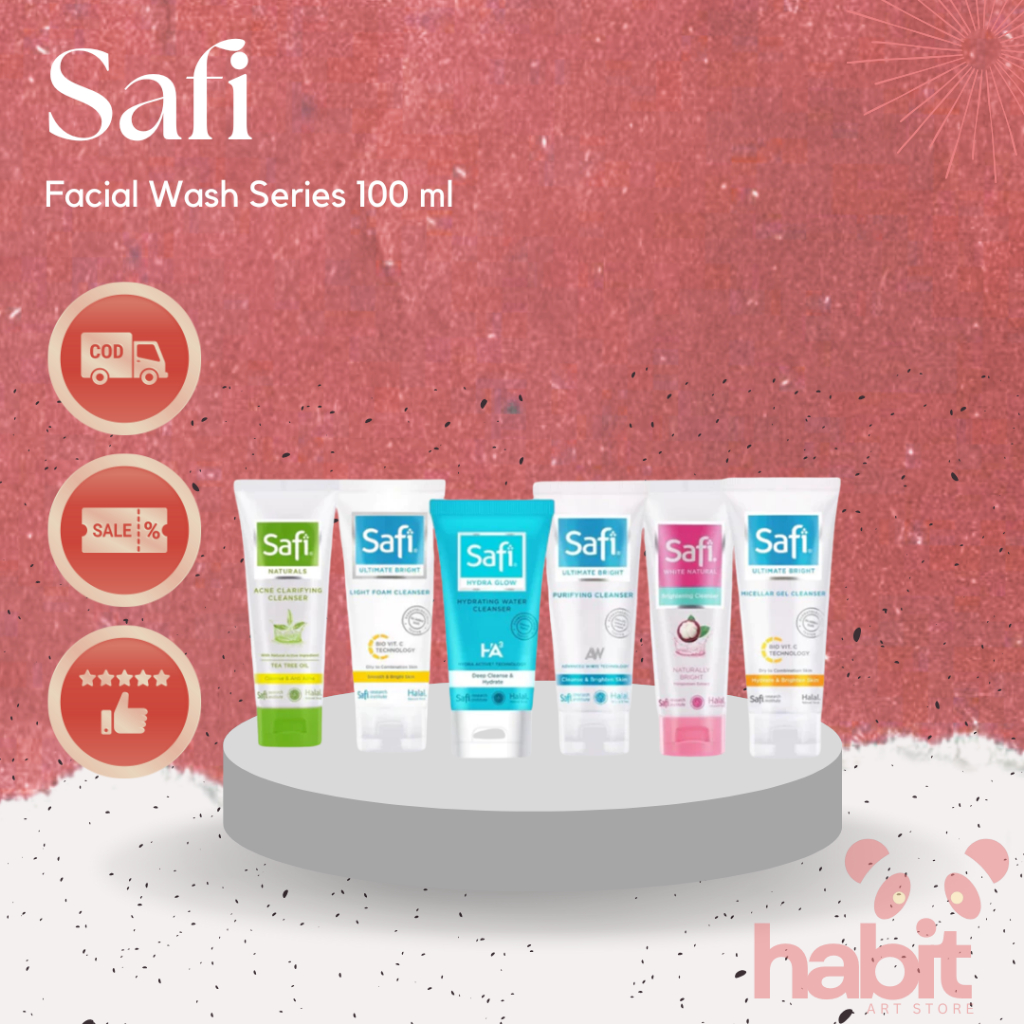 Jual Safi Facial Wash Cleanser Pembersih Wajah 100 ml | Shopee Indonesia
