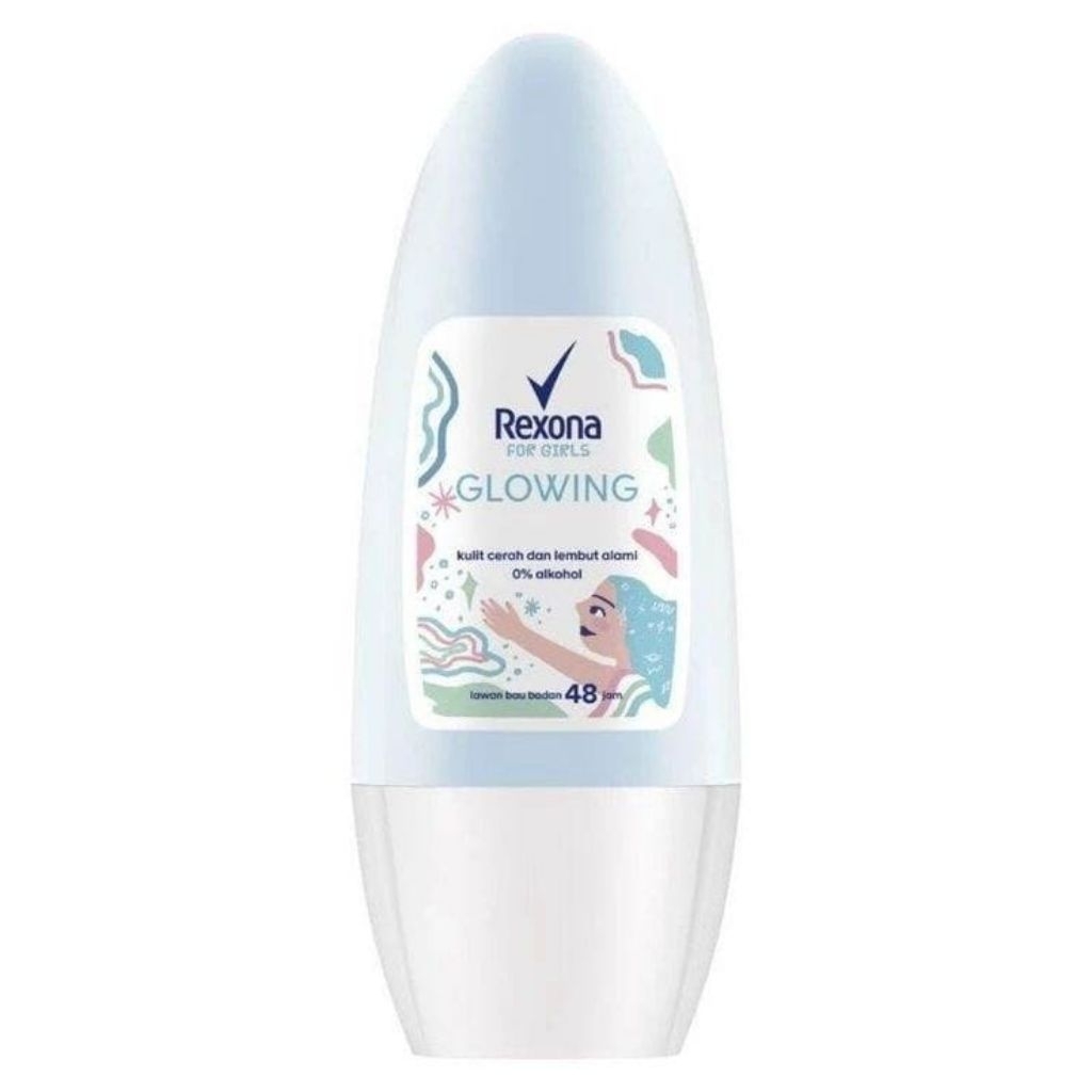 Jual Rexona Glowing White Deo Roll On Botol 40 mlDeodoran Multivitamin ...