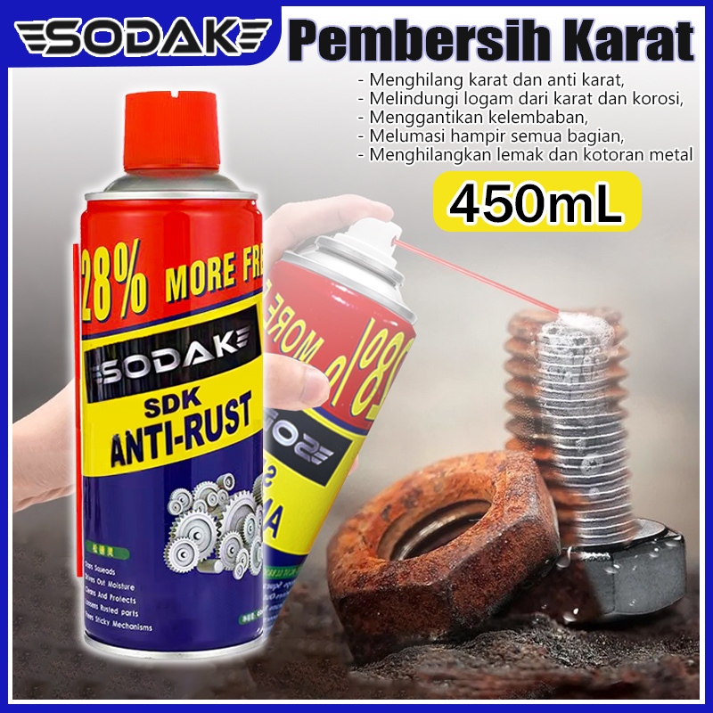 Jual SODAK 450ml Pembersih Karat Motor dan Besi / Cairan Penghilang ...