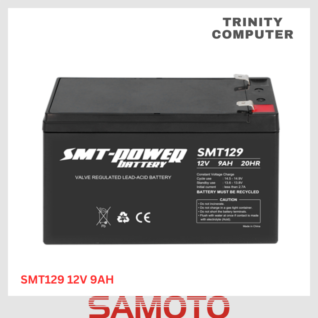 Jual Baterai VRLA Aki Kering SAMOTO 12V 9AH Valve Regulated Lead Acid ...