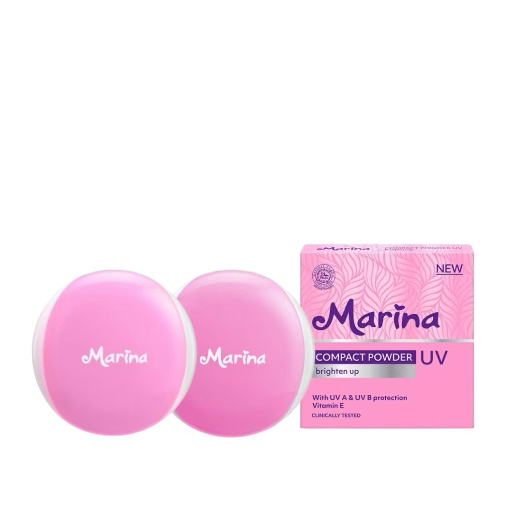 Jual Marina Glow Ready UV Brighten Up Compact Powder 12 Gr - Bedak ...