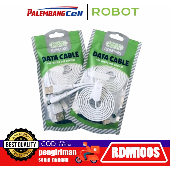 Jual Kabel data ROBOT RDM100s MICRO USB 2A 100cm/ Kabel charger Robot ...
