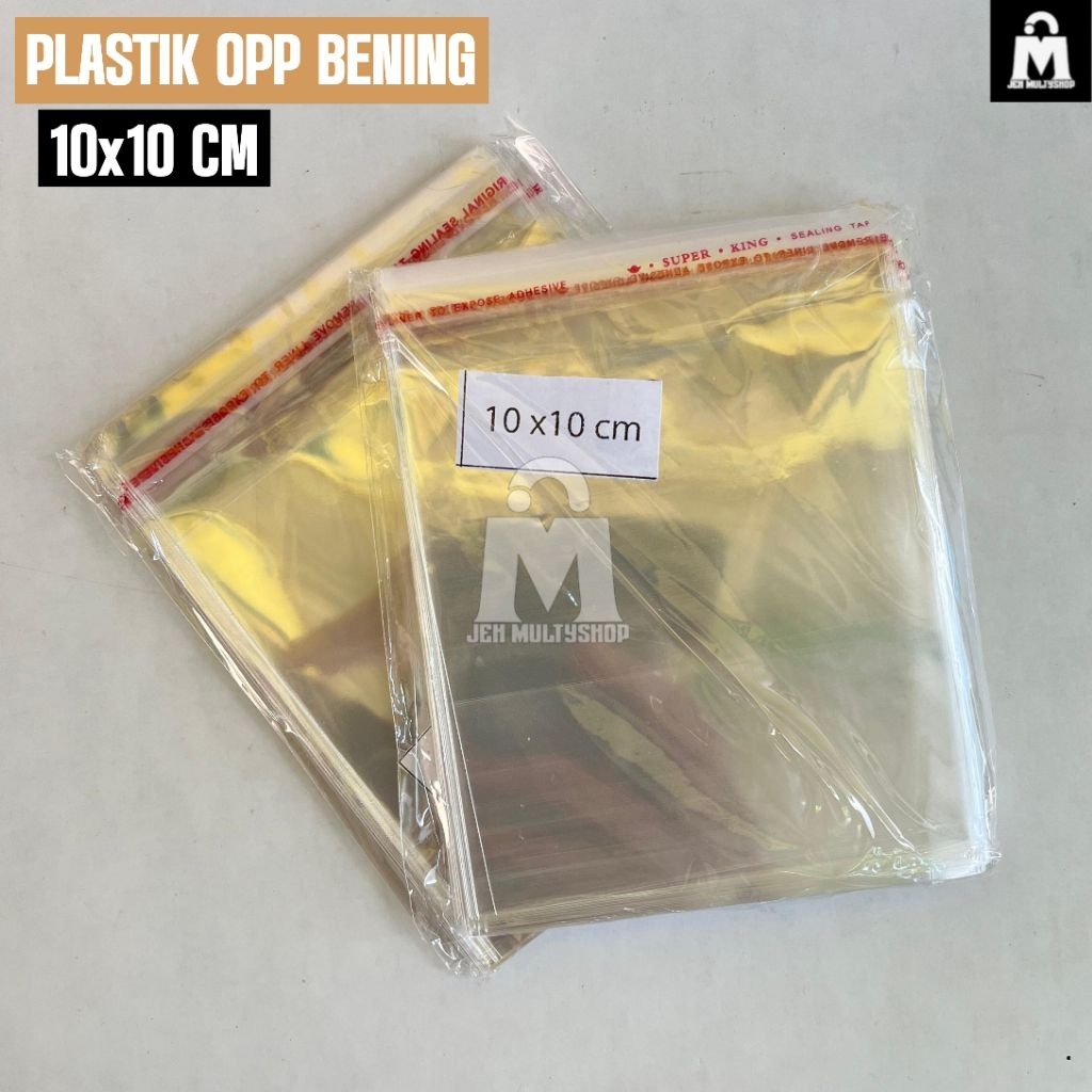 Jual Plastik OPP bening 10x10 cm isi 100 pcs / plastik cookies / snack ...