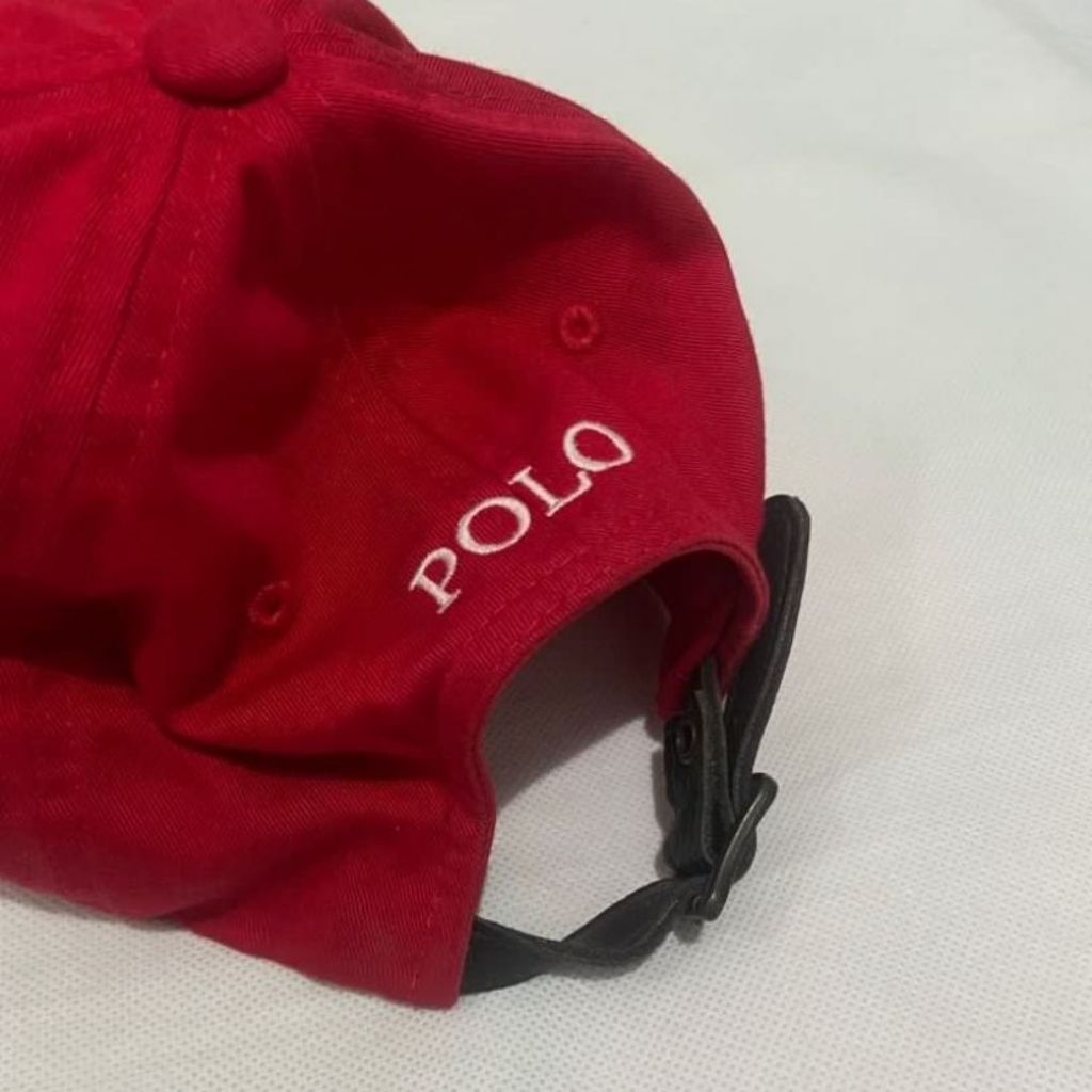 Jual Preloved topi polo merah (nett) | Shopee Indonesia