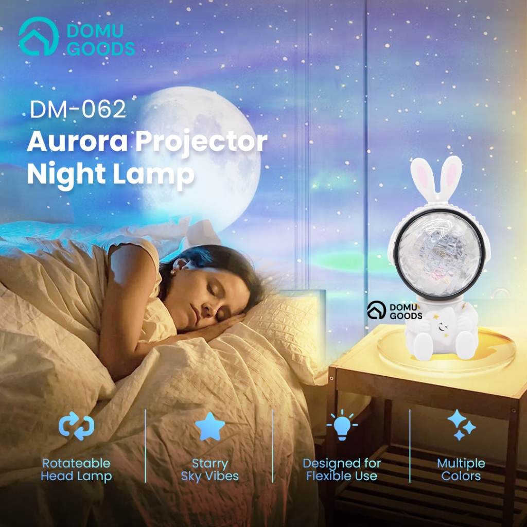 Jual DOMU Aurora Projector Night Lamp / Lampu Proyektor Bintang / LED ...