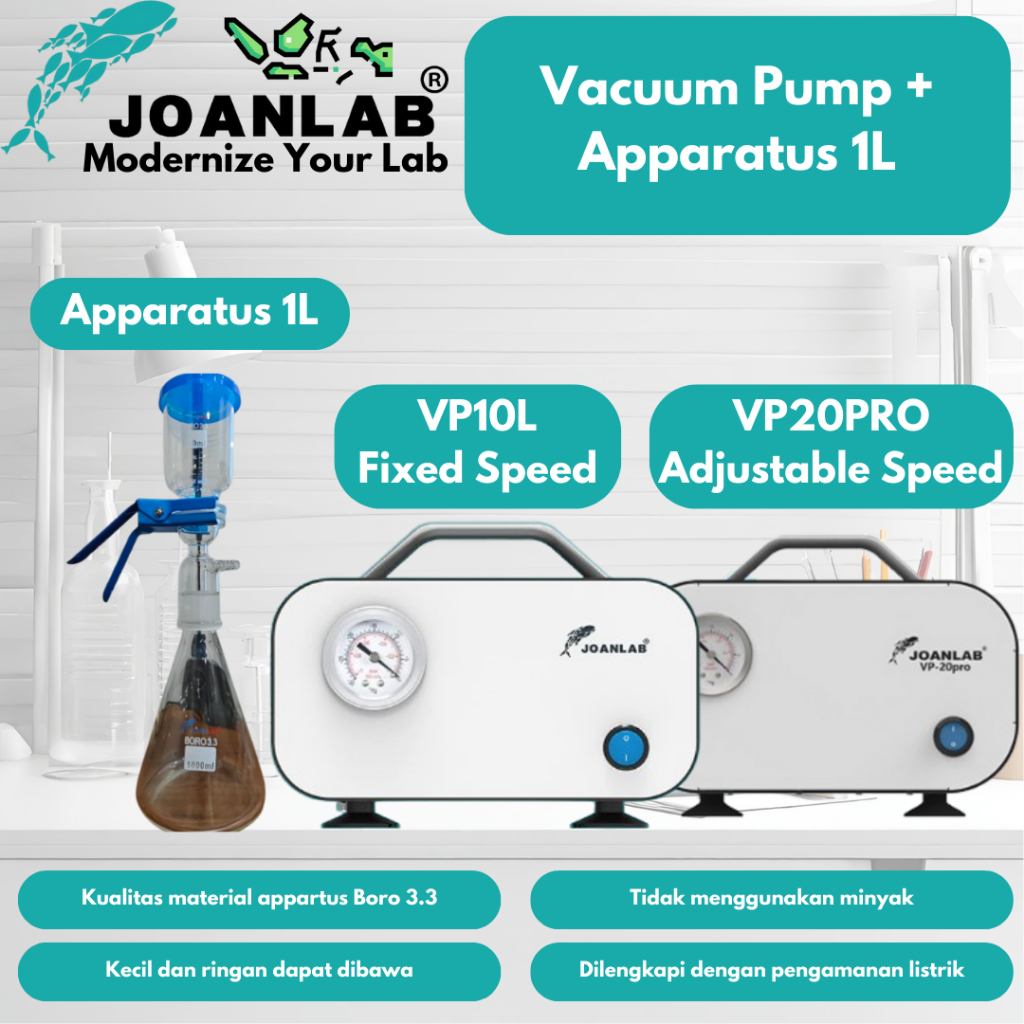 Jual JOANLAB Mini Vacuum Pump Oil Free Pompa Vakum Tanpa Minyak Oli ...