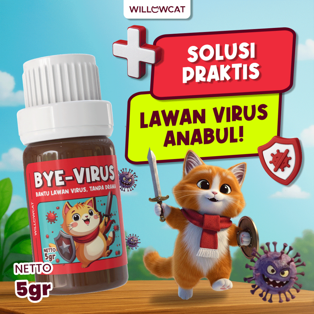 Jual WILLOWCAT - Bye-Virus Serbuk Antivirus Memperkuat Daya Tahan Tubuh ...