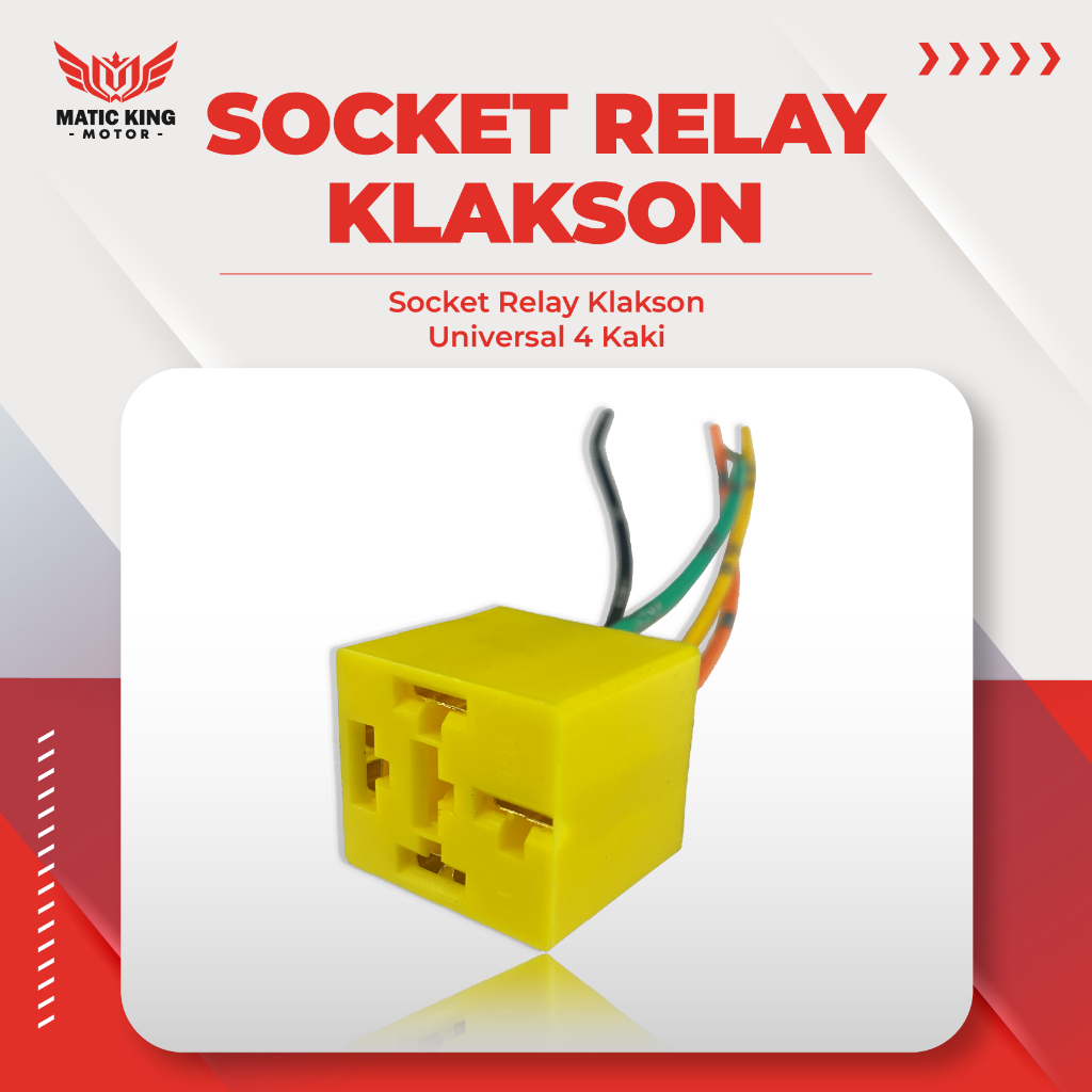 Jual Kabel Soket Socket Relay Klakson Horn Kaki 4 / 5 | Shopee Indonesia