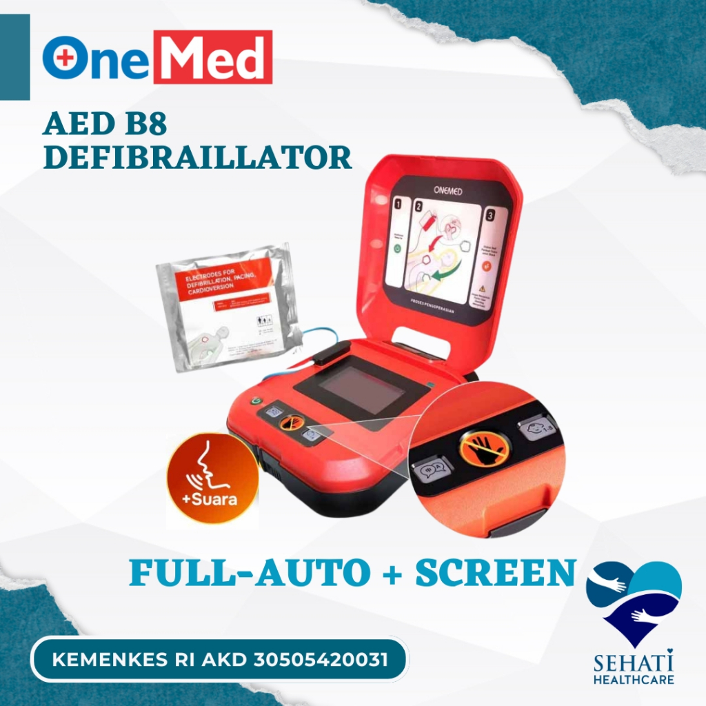 Jual Onemed Portable Defibrillator Oneheart AED B8 Full-Auto + Screen ...