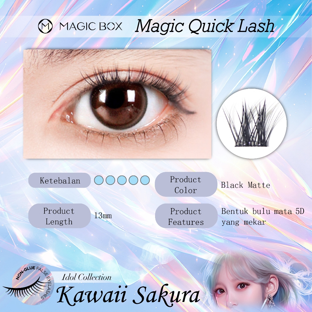 Jual Magic Box Idol Collection Bulu Mata Palsu Tanpa Lem | Eyelash ...