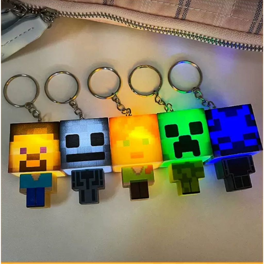 Jual Gantungan kunci lampu Minecraft.Keychain 5 x 3 cm | Shopee Indonesia