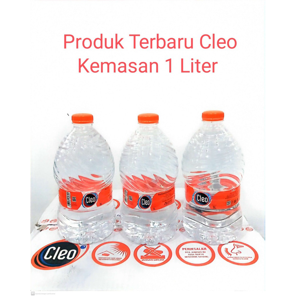 Jual Cleo air mineral botol 1 Liter | Shopee Indonesia