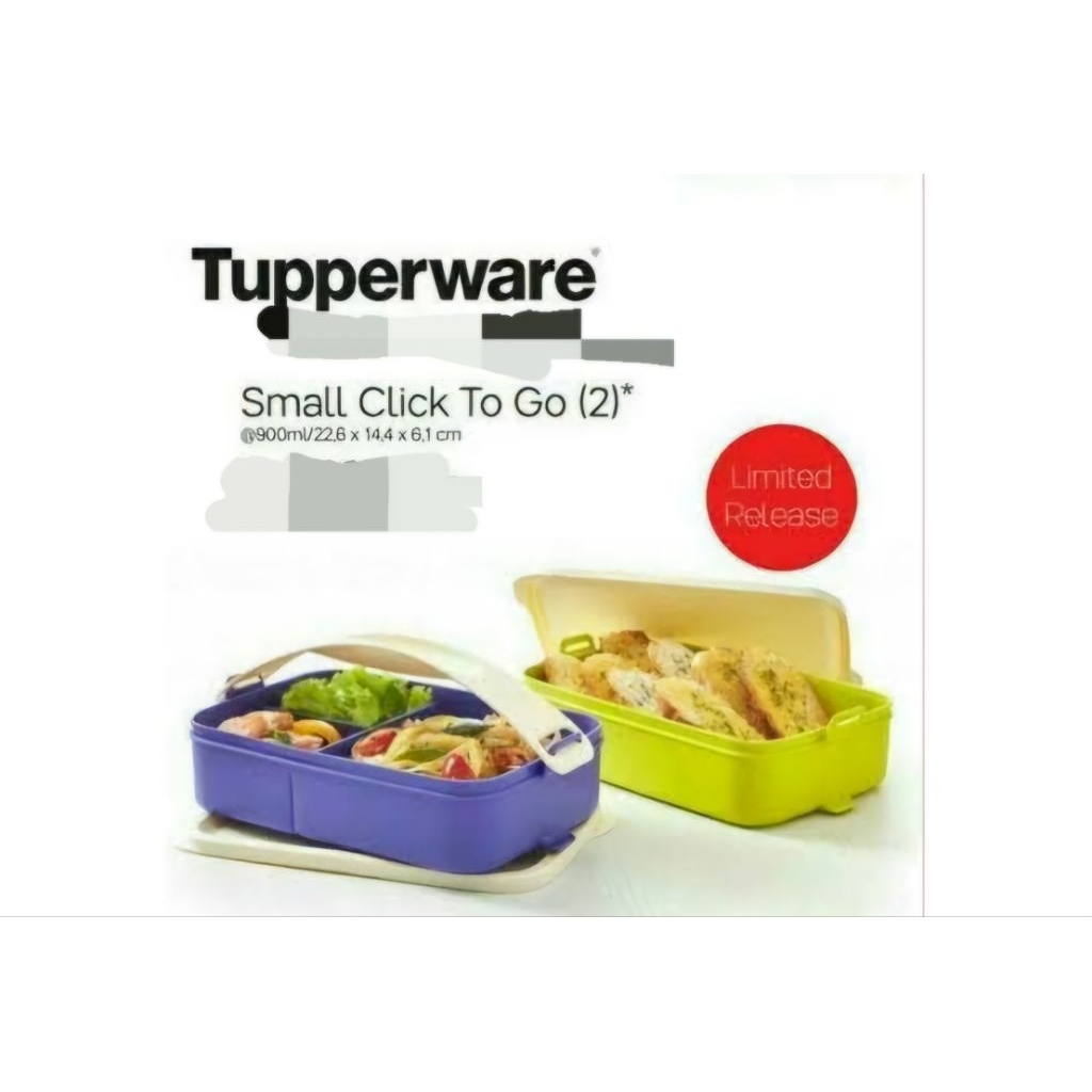 Jual Click to go/small carry all set/caterbowl Tupperware | Shopee ...