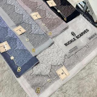 Jual Hijab Segi Empat Motif BUCKLE SCARVES Free Pouch || Jilbab Segi ...
