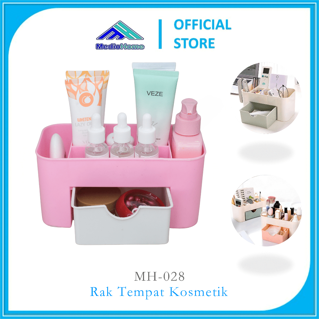 Jual MEDIOHOME Rak Tempat Kosmetik Plastik MINI / Rak Makeup MINI ...