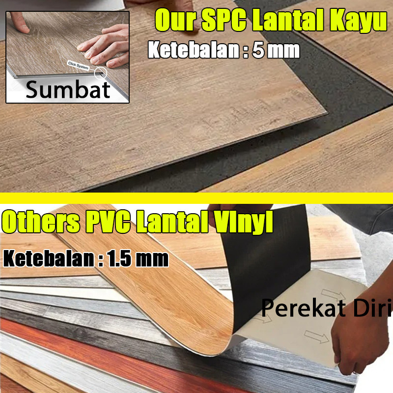 Jual Reaim SPC lantai spc klik Lantai Kayu Wood Flooring Lantai kayu ...