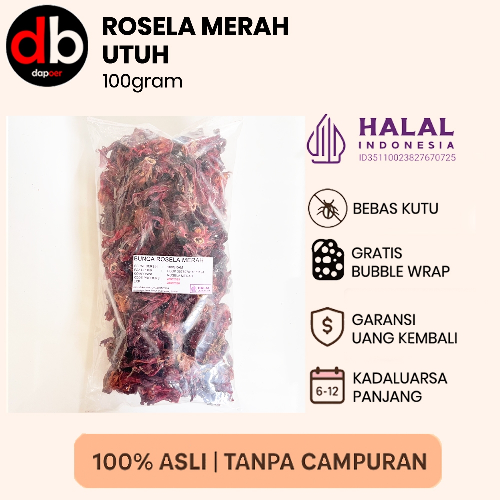 Jual Rosella Merah 100gram Teh Bunga Rosela | Shopee Indonesia