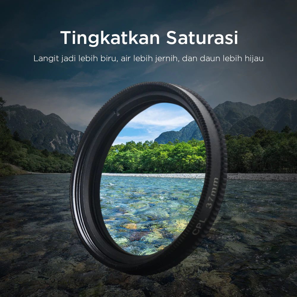 Jual Klip Lensa Filter Kamera Smartphone CPL Polarizer 52mm | Shopee ...