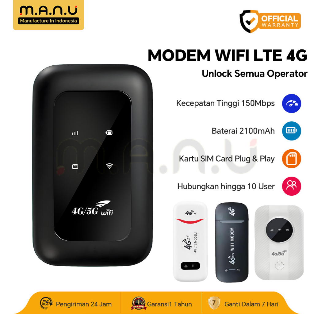 Jual Manu H806/H760r Modem Wifi Mifi 4G LTE WiFi Hotspot Portable Semua ...