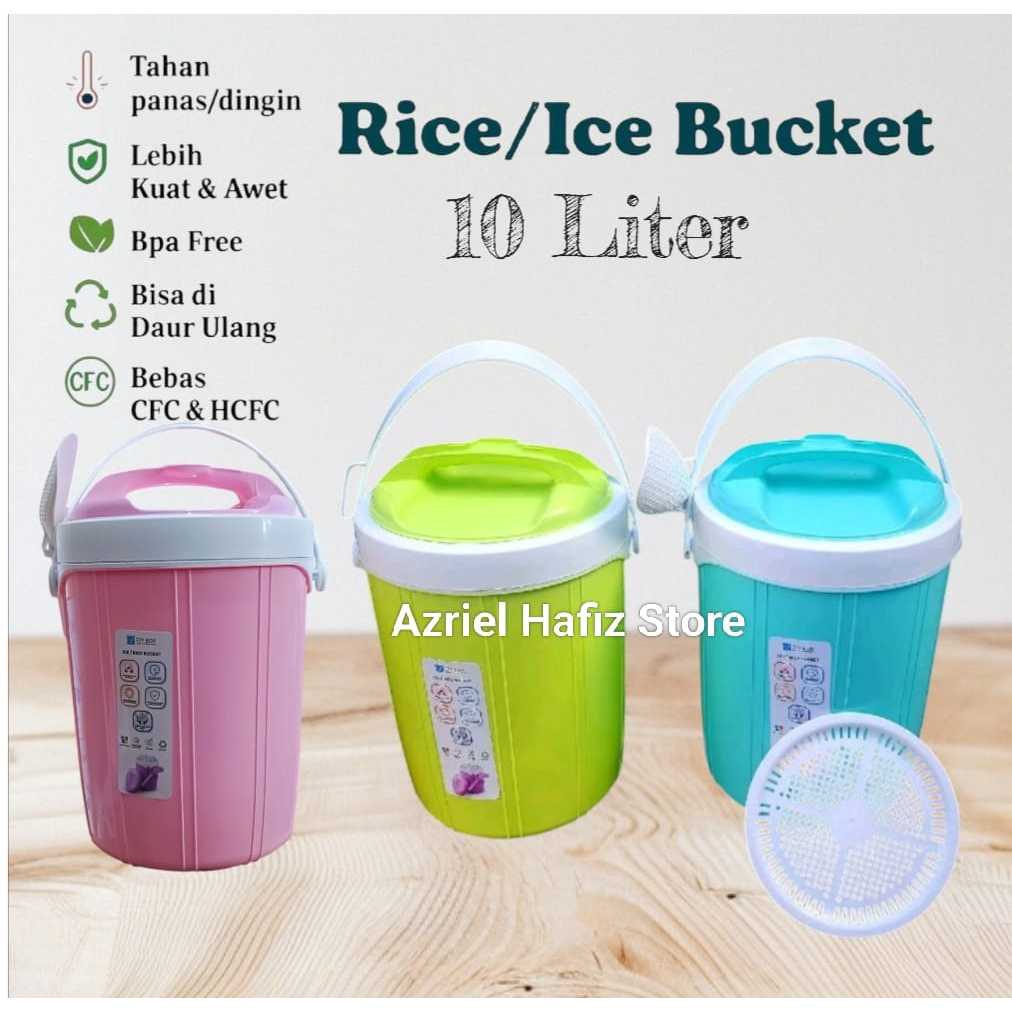 Jual EZY Termos Nasi 10 Liter ICE/RICE Bucket 10 Liter Termos ES/Nasi ...