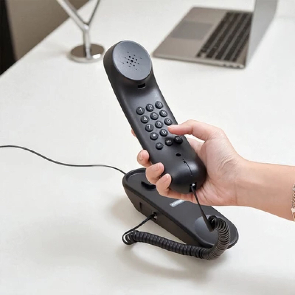 Jual KRISBOW TELEPON KABEL ANALOG SLIM - HITAM/ACE KRISBOW ANALOG ...