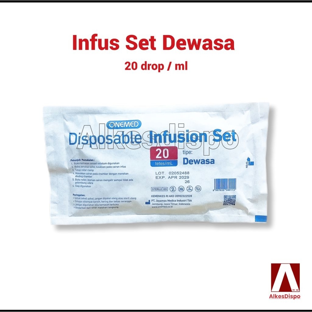 Jual D5 Alat Infus Set Dewasa Infuset Selang Infusion Set Adult Infusan ...