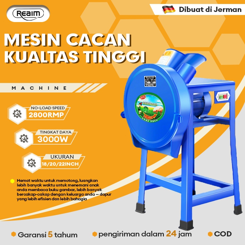 Jual REAIM Mesin Chopper Pencacah Rumput Dinamo 300watt cacah rumput ...