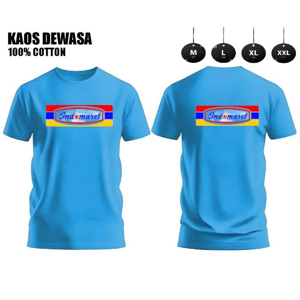 Jual Atasan Kaos Oblong Unisex Indomaret Cotton Combed 24s | Shopee ...