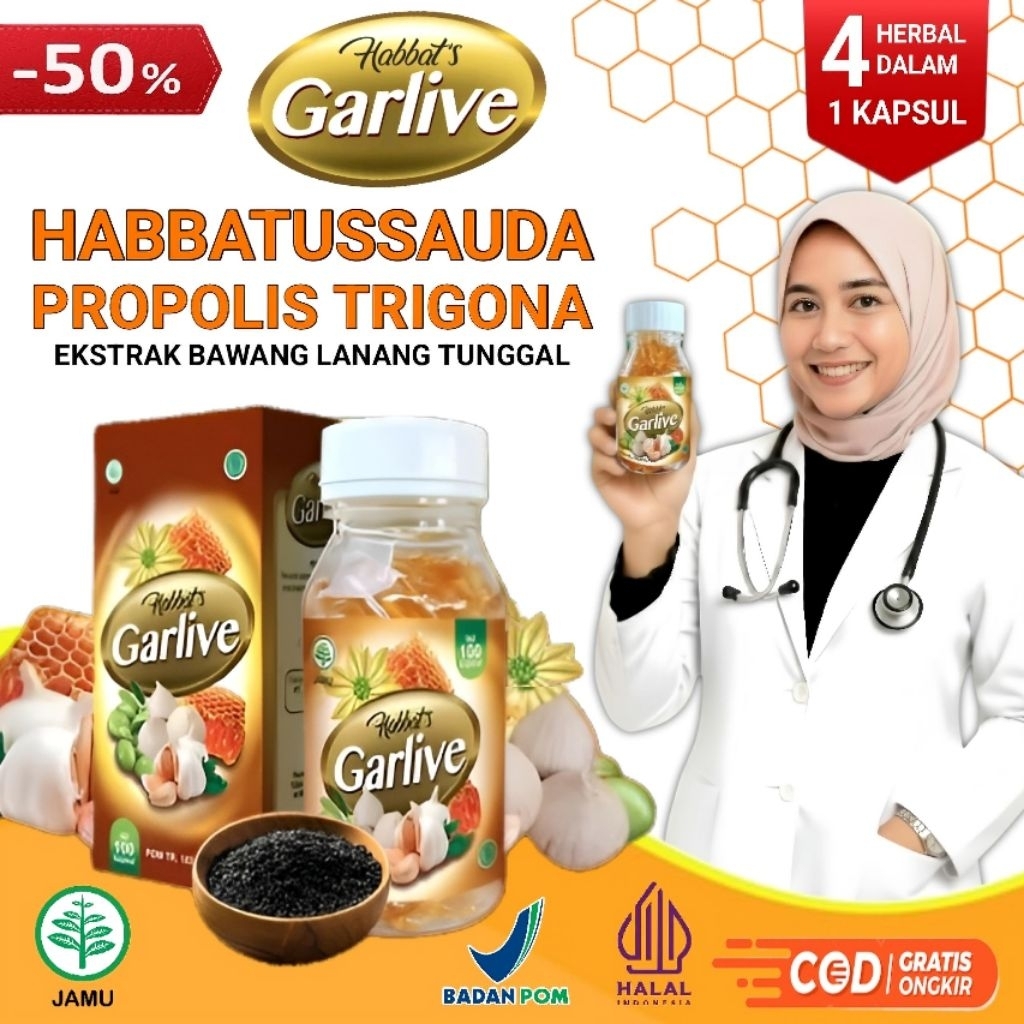 Jual Garlive Habbatussauda Suplemen Herbal Imun Obat Kolesterol Tinggi ...