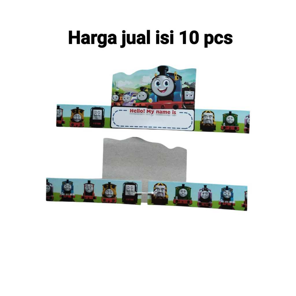 Jual isi 10 lembar topi ulang tahun tema Thomas and Friends | Shopee ...