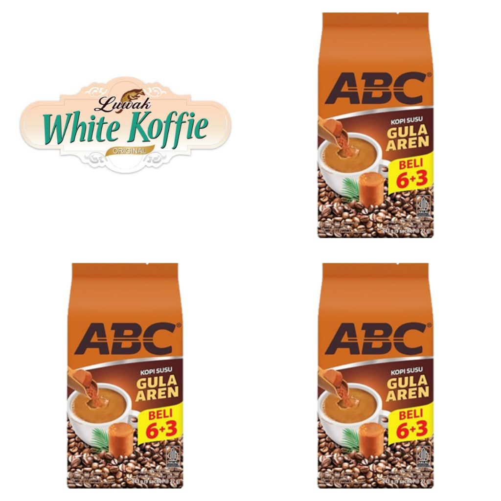 Jual ABC Kopi Susu Gula Aren 9 x 27 Gr | Shopee Indonesia