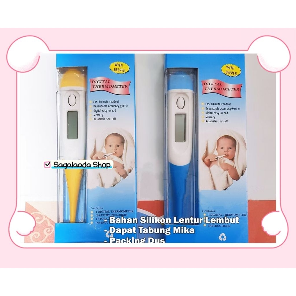 Jual Termometer Bayi || Digital Thermometer || Termometer Dewasa ...