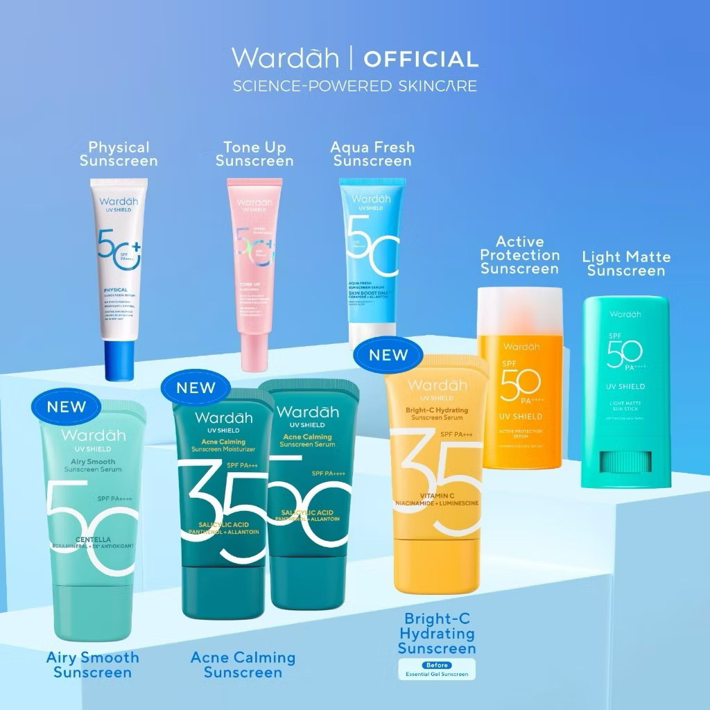 Jual Wardah UV Shield Essential Sunscreen Gel SPF 35 PA +++ 40 ml ...