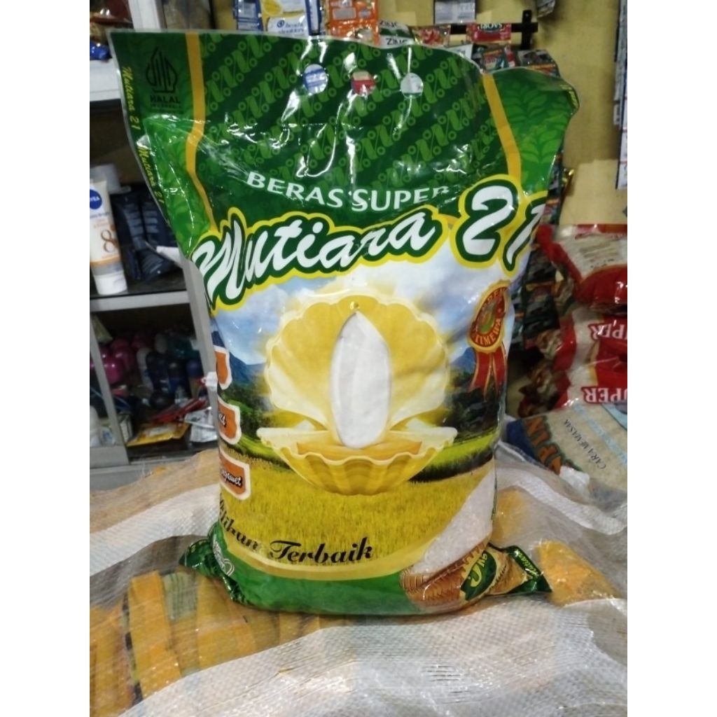 Jual beras super mutiara 21 ukuran 5 kg | Shopee Indonesia