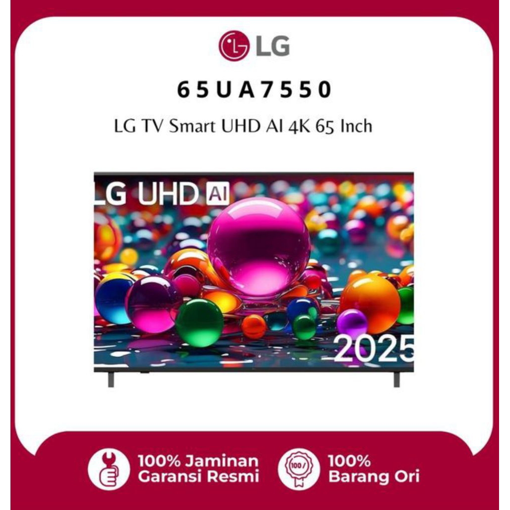 Jual TV LG 65 INCH SMART TV 65UA7550 UHD 4K + MAGIC REMOTE | Shopee ...