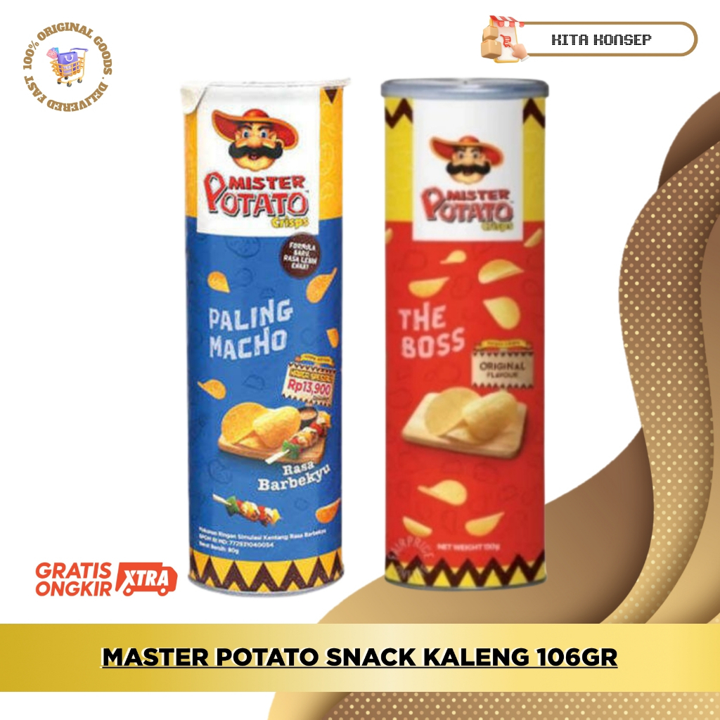 Jual MASTER POTATO SNACK KALENG 106GR | Shopee Indonesia