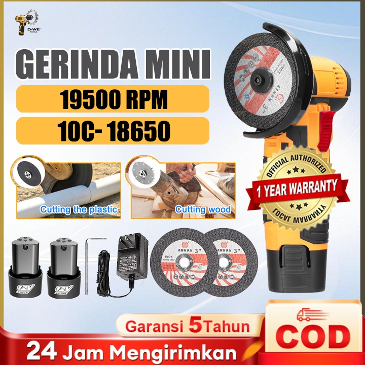 Jual D-WE 19500RPM Angle Grinder Mesin Gerinda Tangan Listrik Angle ...