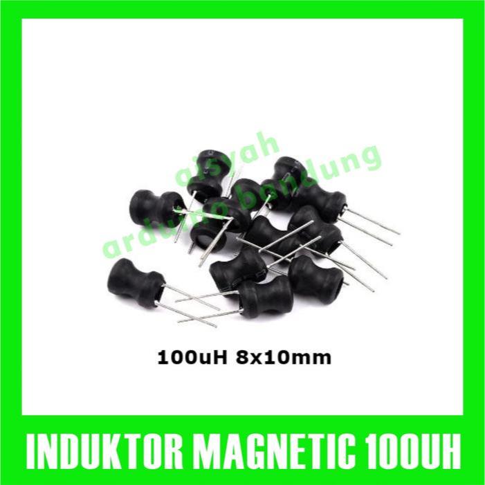 Jual induktor 100uh 100 uh 100uH Magnetic Core Inductor lilitan 8x10mm ...