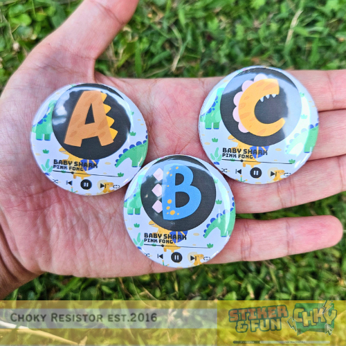 Jual PIN BUTTON/BROS Playlist Musik Inisial Huruf, Lagu dan Penyanyi ...