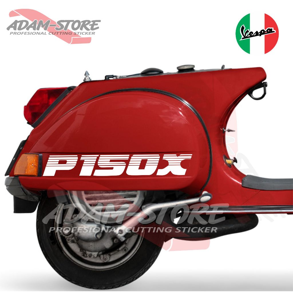 Jual VPX1 Sticker Vespa P150X / Sticker motor vespa px / stiker motor ...