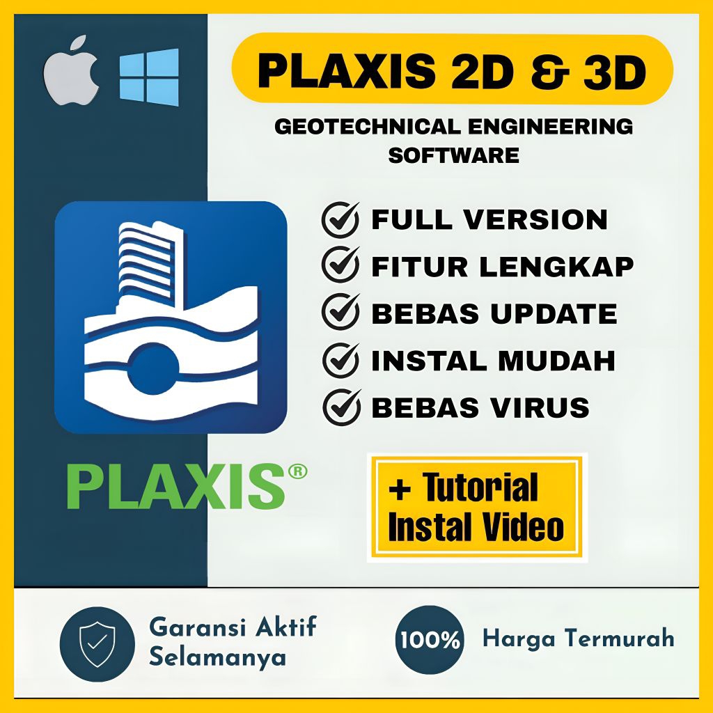 Jual Plaxis 2D & 3D Full Version Lifetime Permanen Windows | Shopee Indonesia
